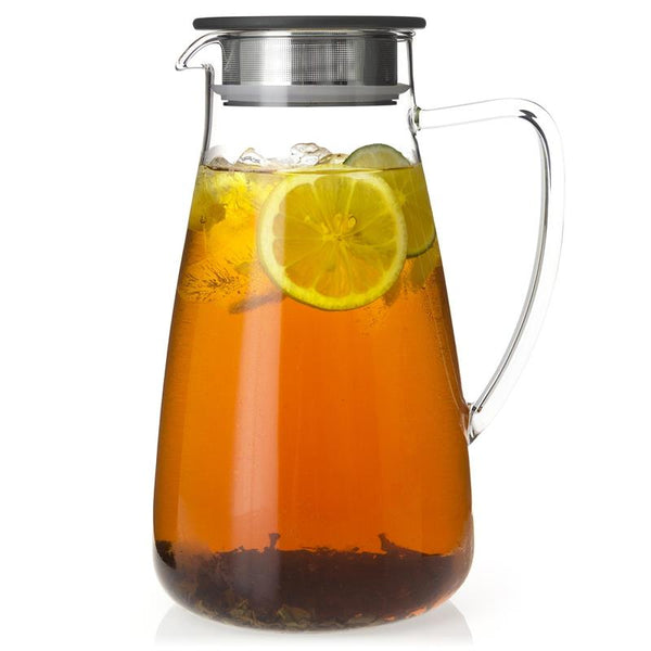Flask Glass Iced Tea Pitcher | Iced Tea Infuser | Loose Tea Infuser ...