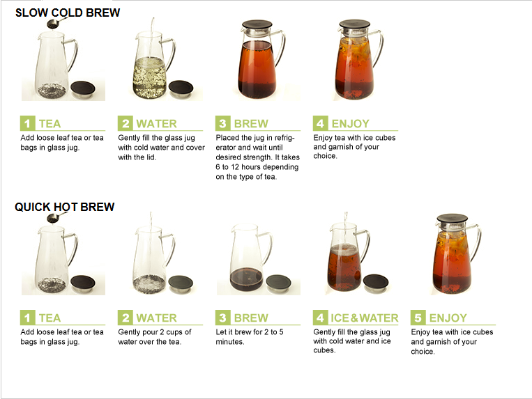 Flask Glass Iced Tea Pitcher | Iced Tea Infuser | Loose Tea Infuser ...